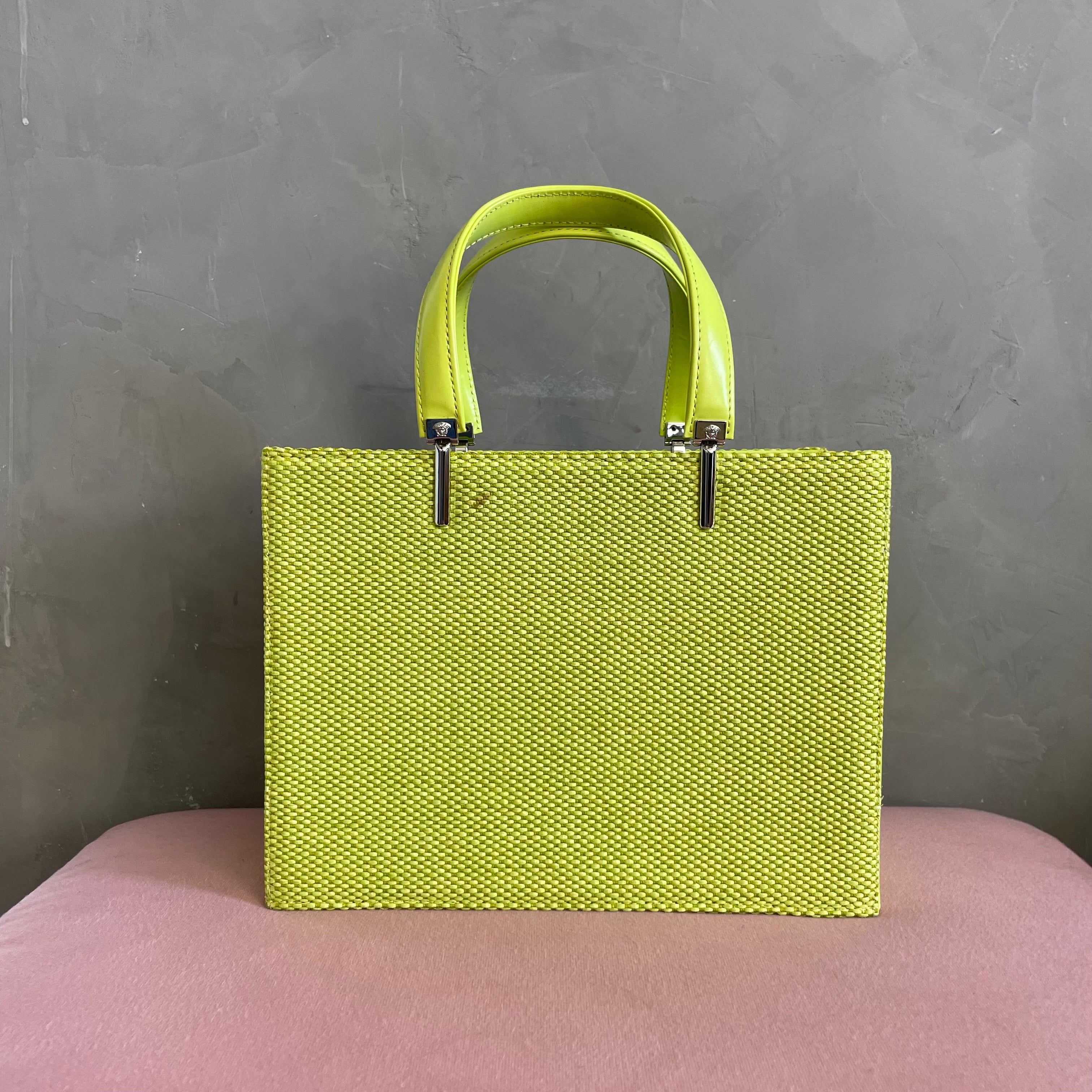 Gianni Versace Lime HandBag – seffvintage